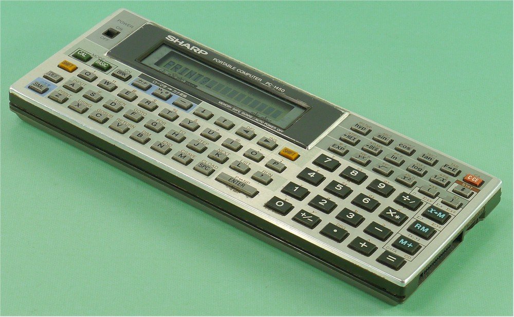 Vintage SHARP PC-1450 Portable Computer 4KB *Japanese Labeling*