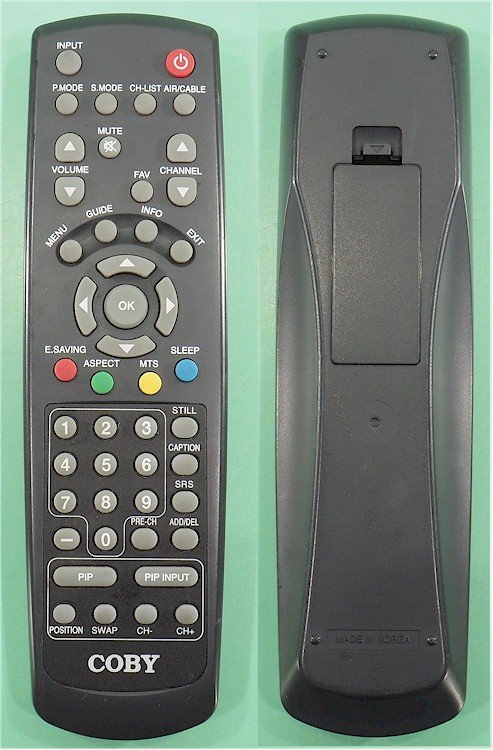 NEW COBY TV Remote Control for TTFTV3709,TFTV3709,TFTV3708,TFTV4209 ...